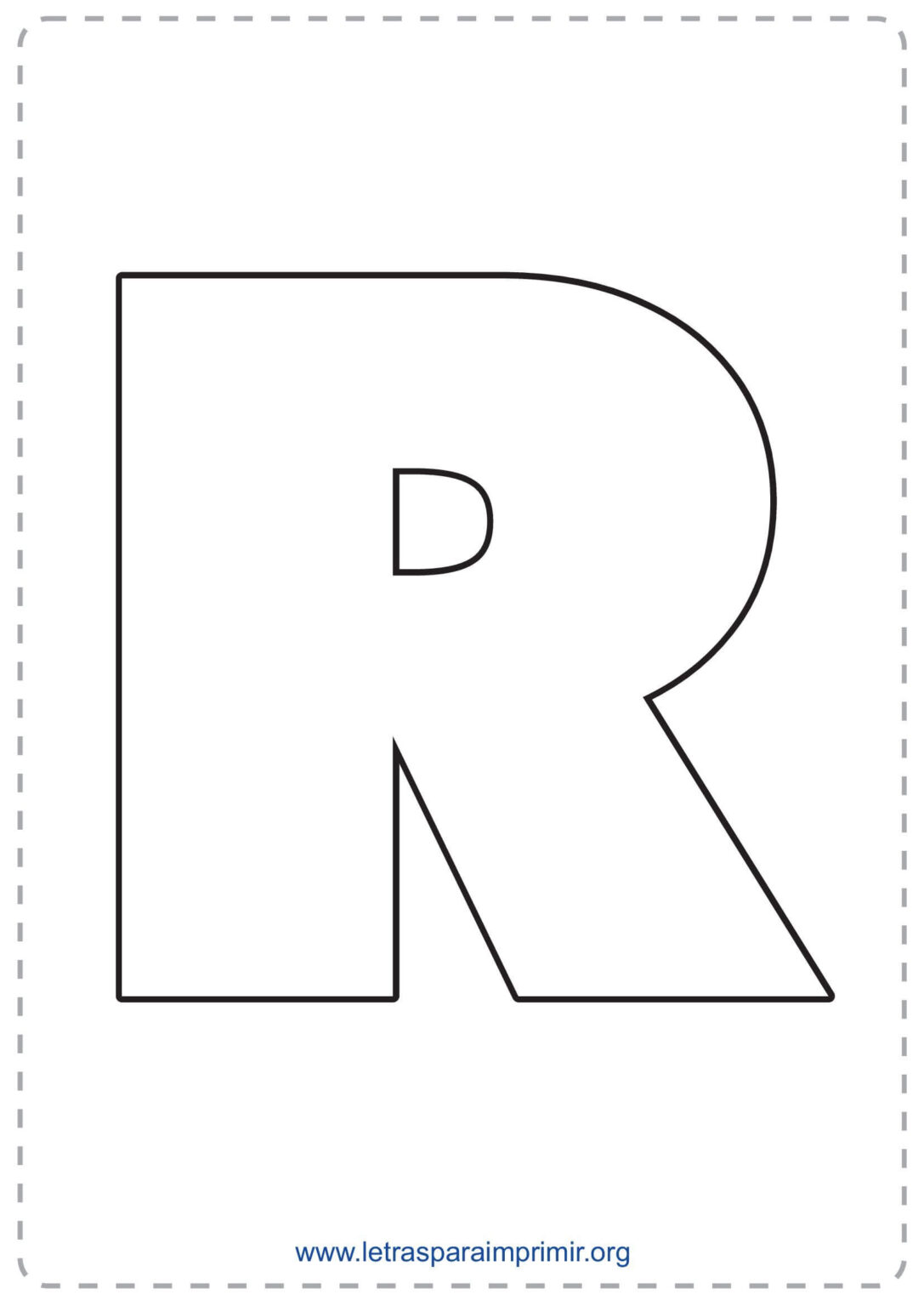 Letras R para imprimir - Letras para imprimir