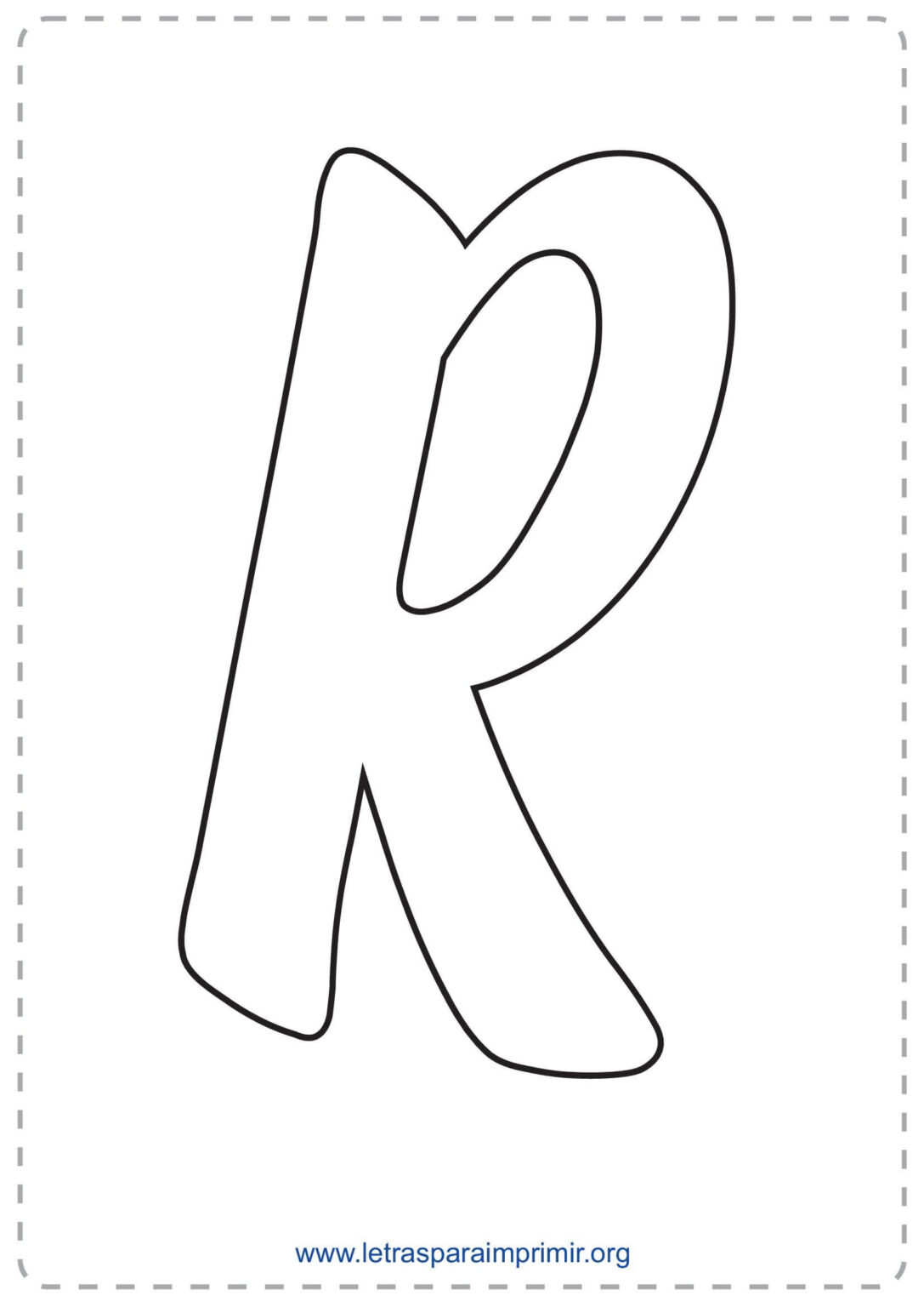 Letras R para imprimir - Letras para imprimir
