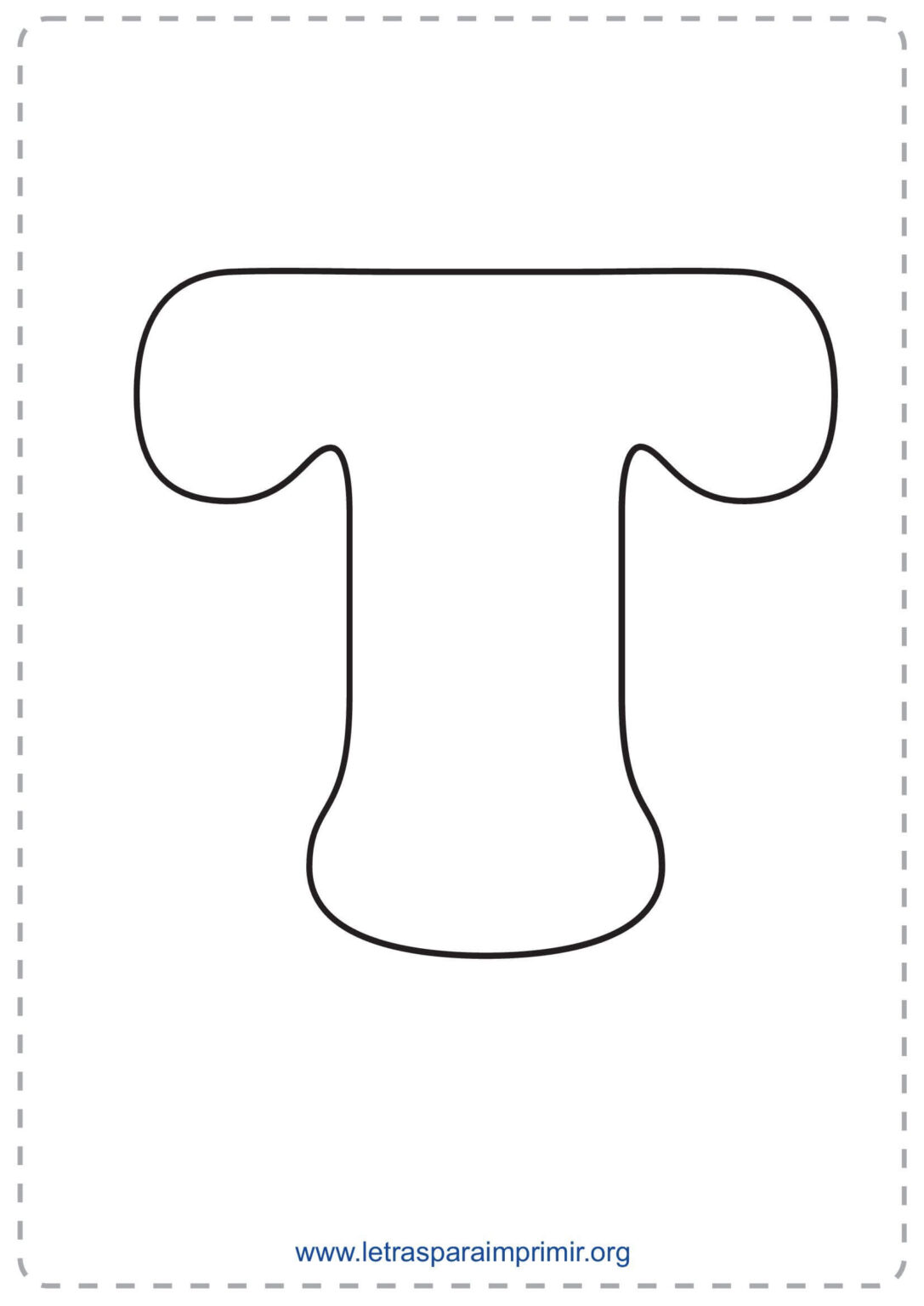 Letras T para imprimir - Letras para imprimir