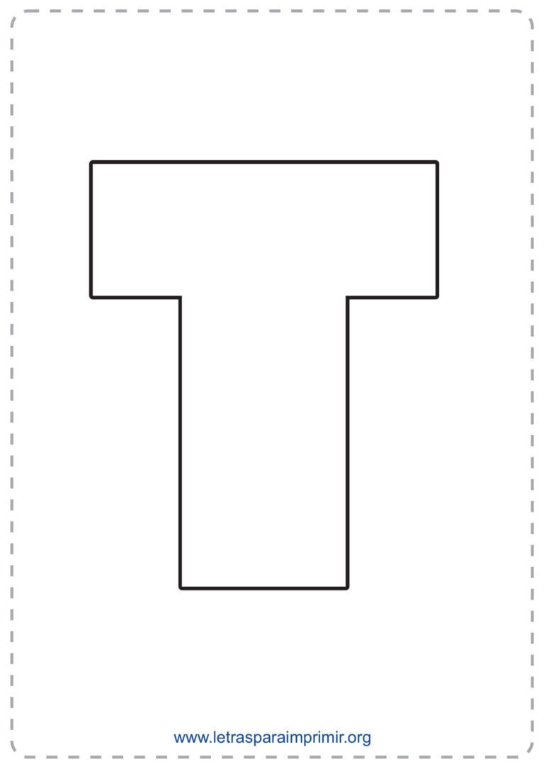 Letras T para imprimir - Letras para imprimir