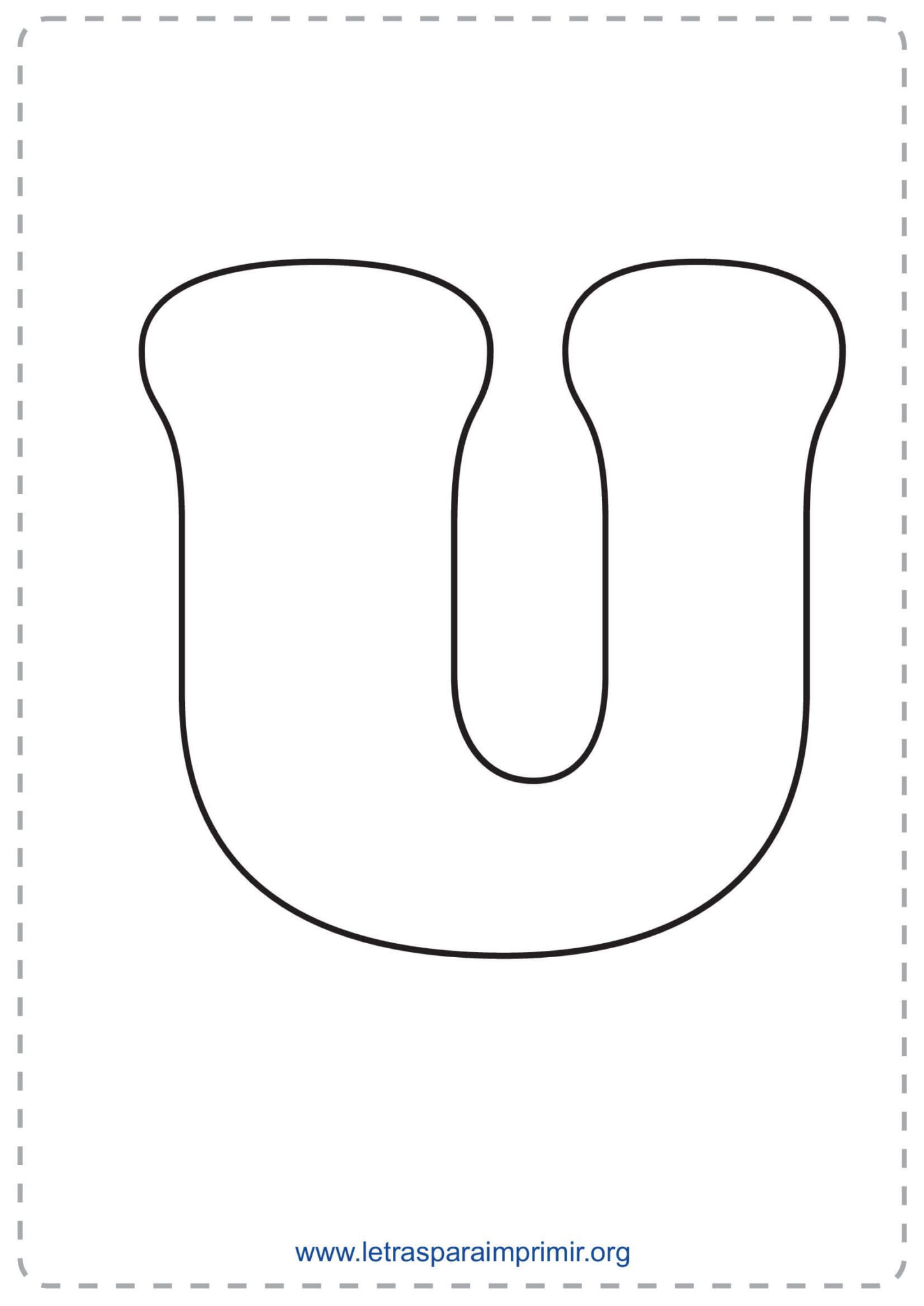 letras U para imprimir - Letras para imprimir