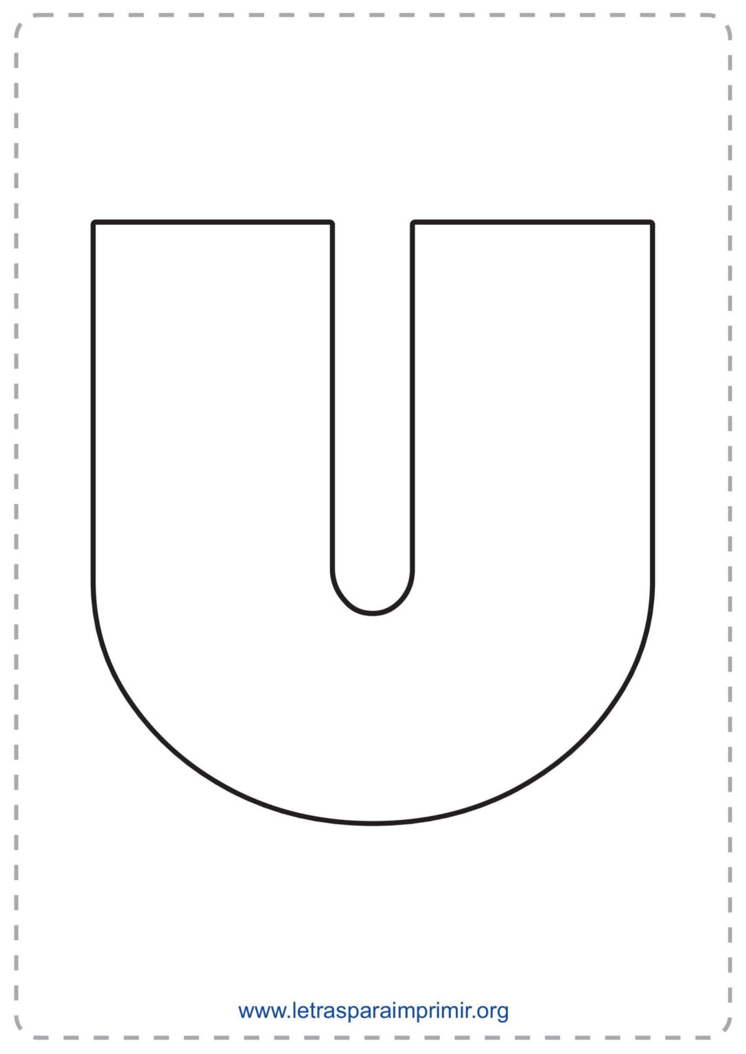 letras U para imprimir - Letras para imprimir