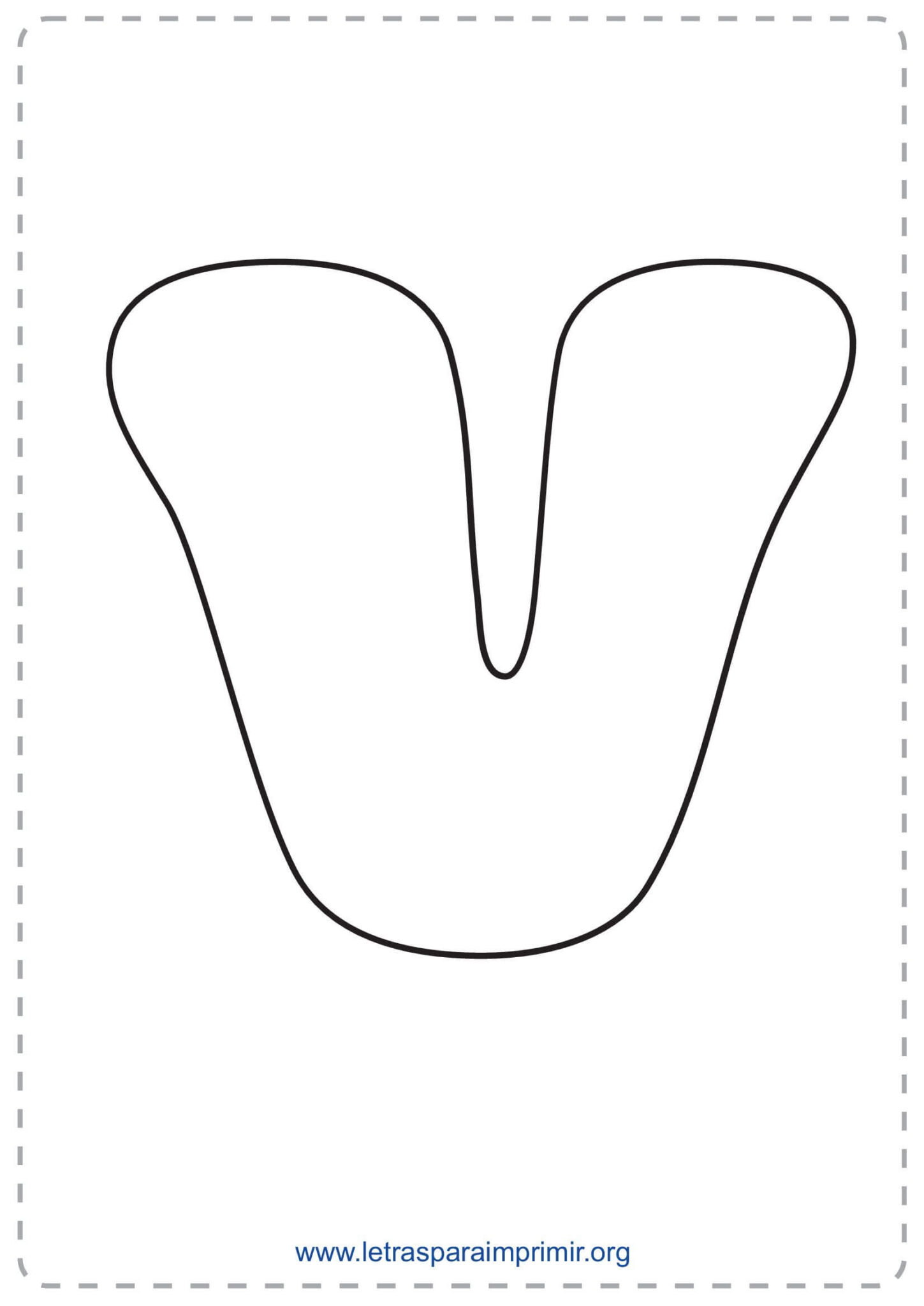 Letras V para imprimir - Letras para imprimir