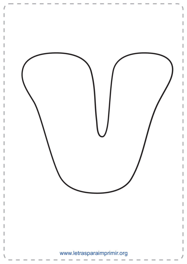 Letras V para imprimir - Letras para imprimir