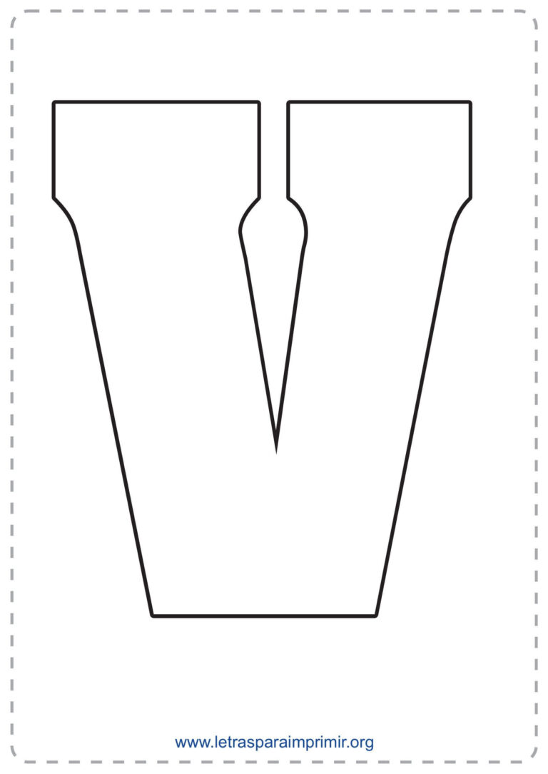 Letras V para imprimir - Letras para imprimir