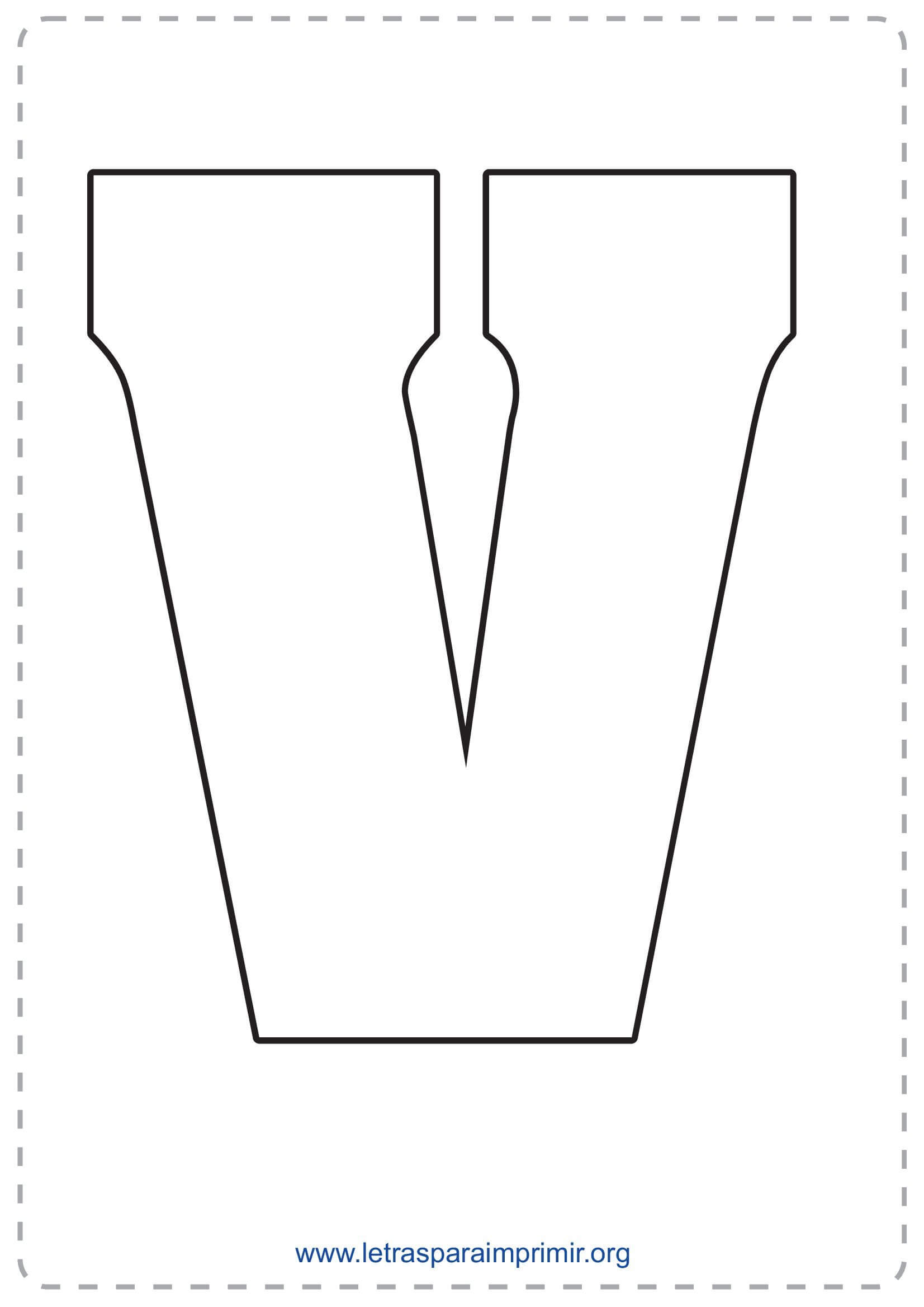 Letras V para imprimir - Letras para imprimir