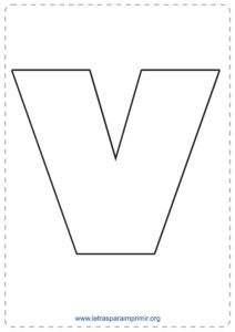 Letras V para imprimir - Letras para imprimir