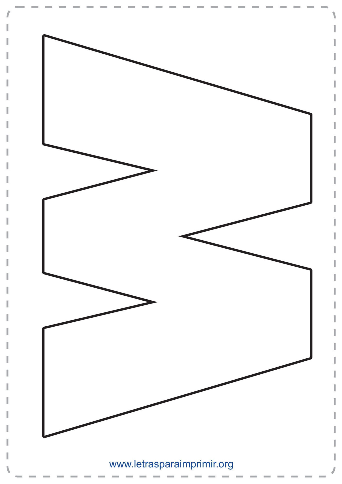 Letras W para imprimir - Letras para imprimir