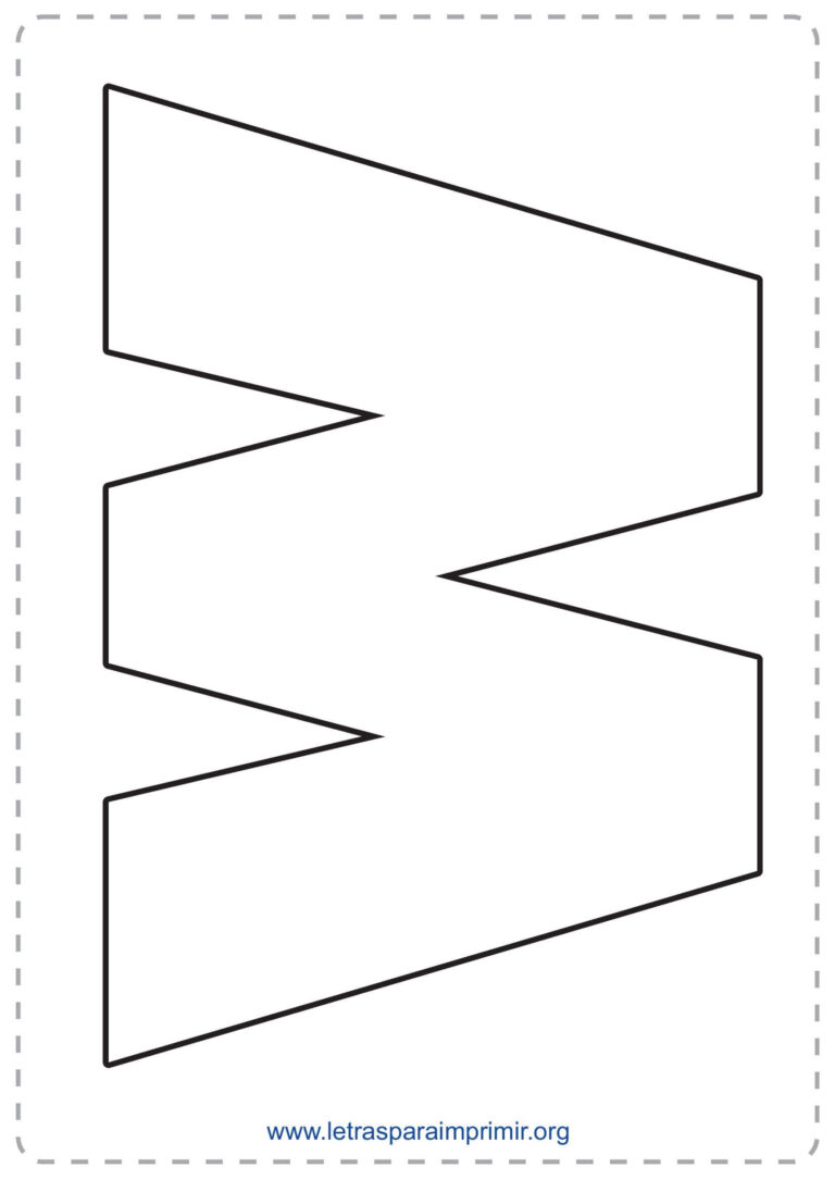 Letras W para imprimir - Letras para imprimir