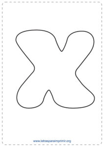 Letras X para imprimir - Letras para imprimir