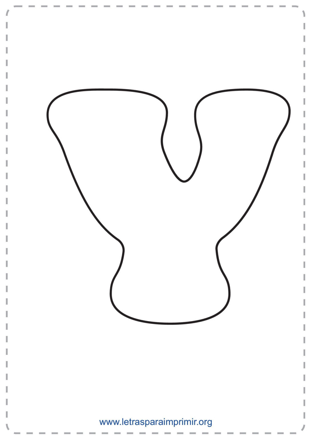 letras Y para imprimir - Letras para imprimir