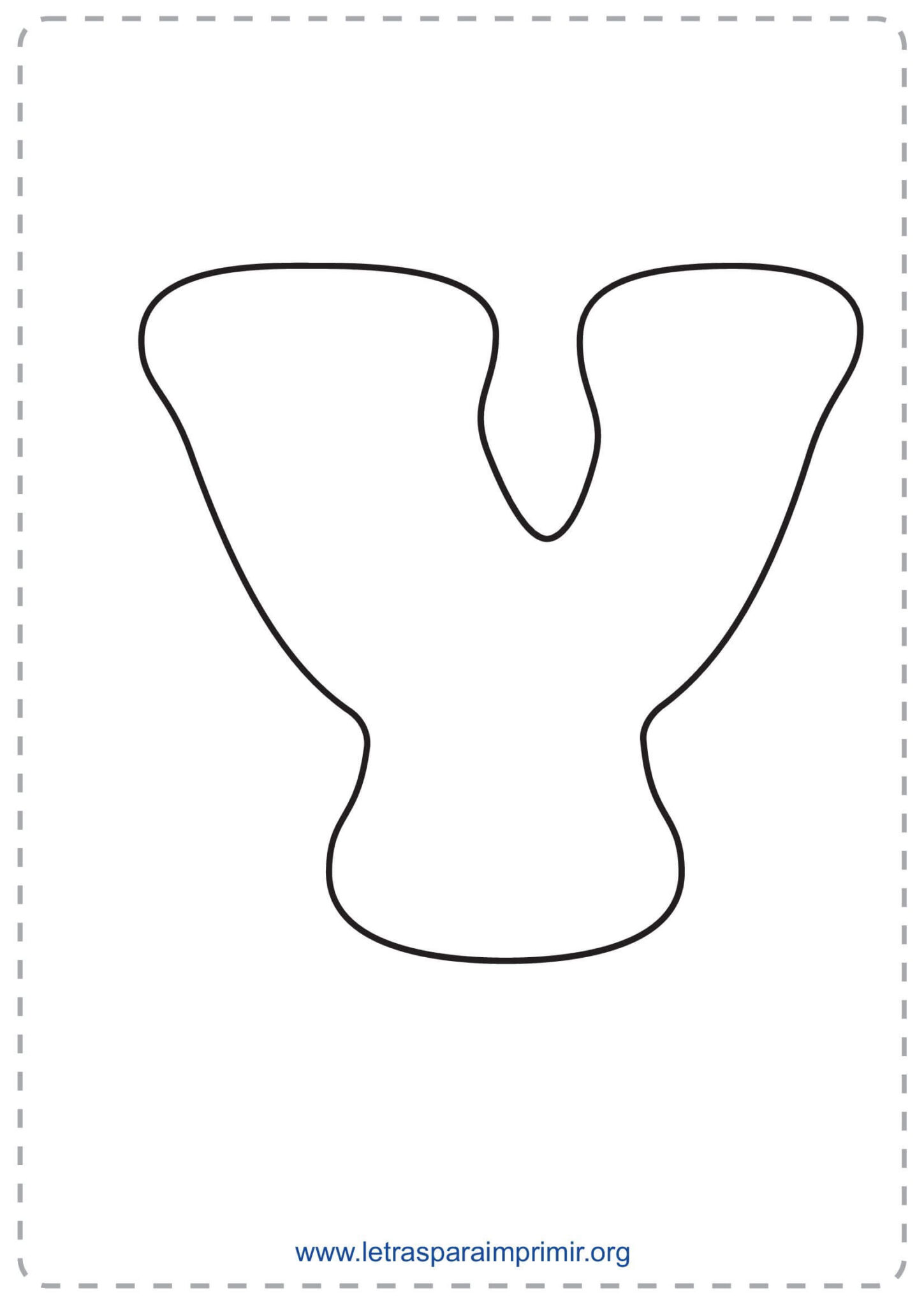 letras Y para imprimir - Letras para imprimir