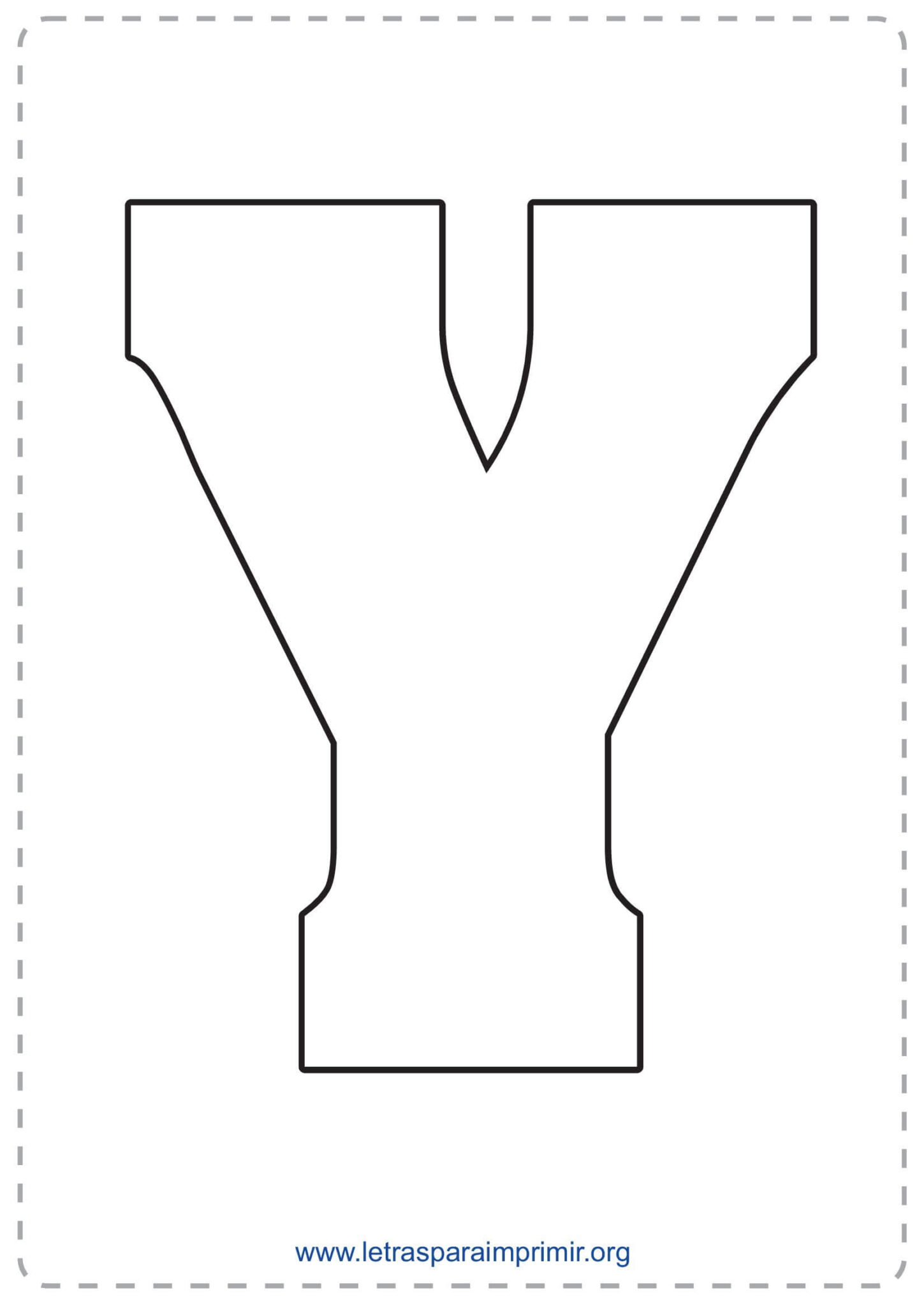 letras Y para imprimir - Letras para imprimir