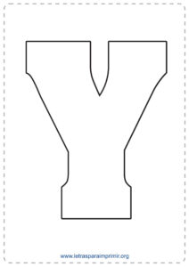 letras Y para imprimir - Letras para imprimir