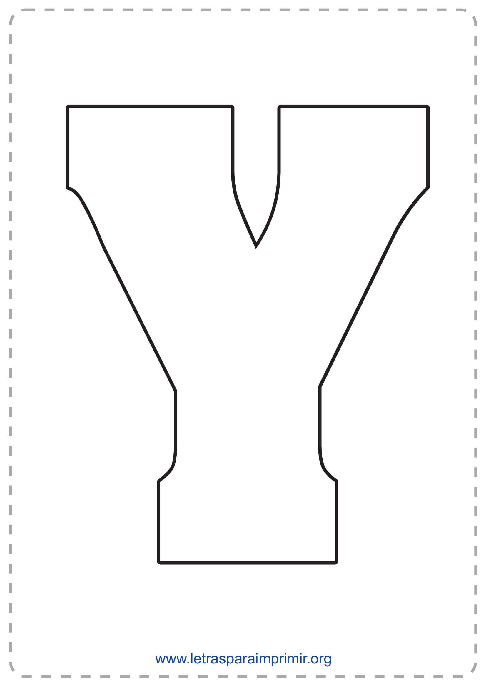 letras Y para imprimir - Letras para imprimir