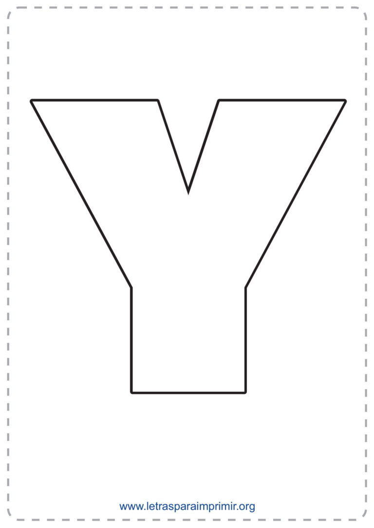 letras Y para imprimir - Letras para imprimir