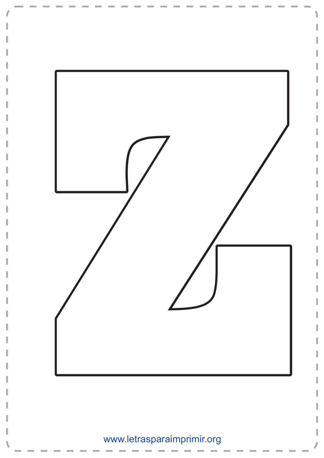 letras z para imprimir - Letras para imprimir