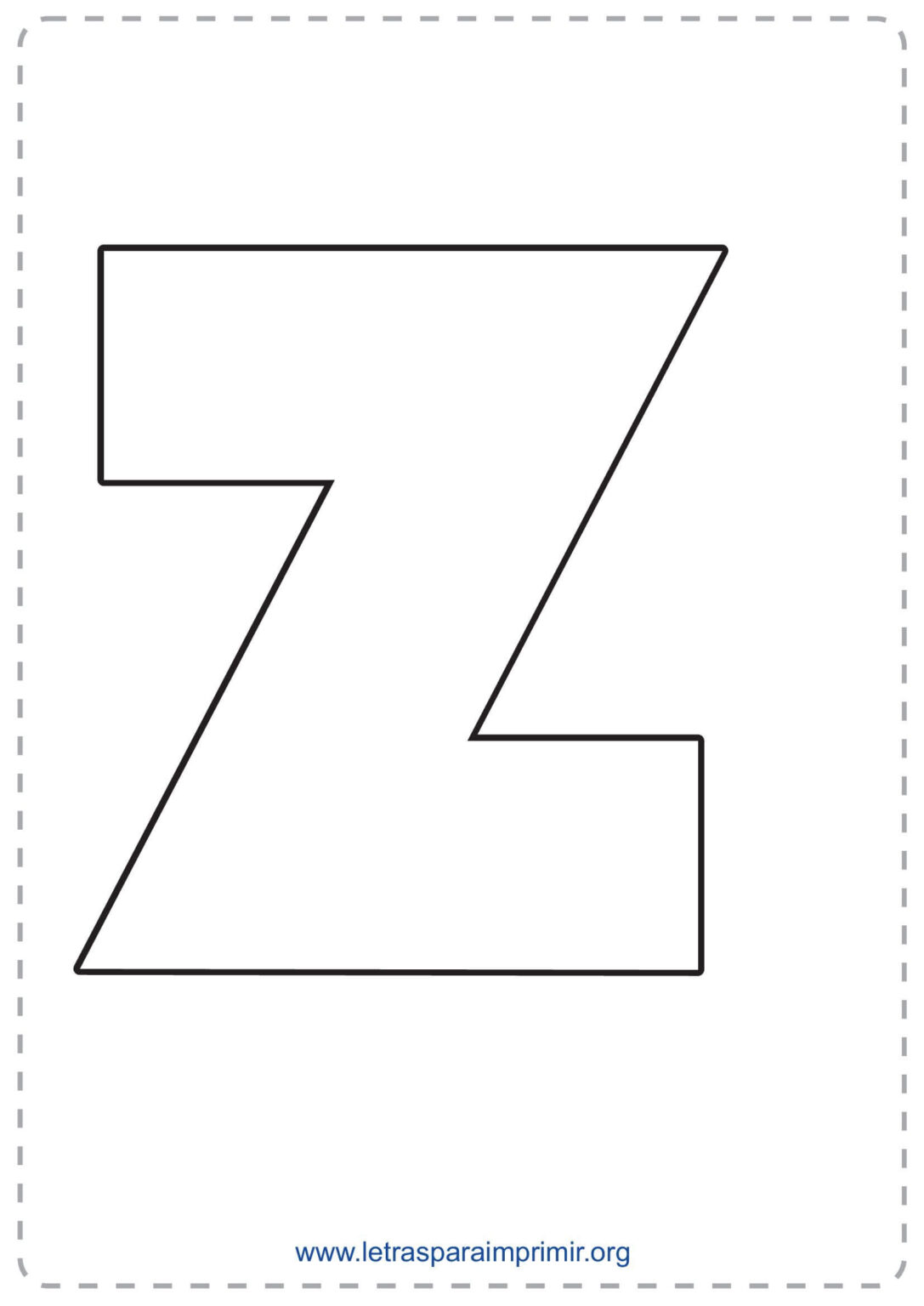 letras z para imprimir - Letras para imprimir