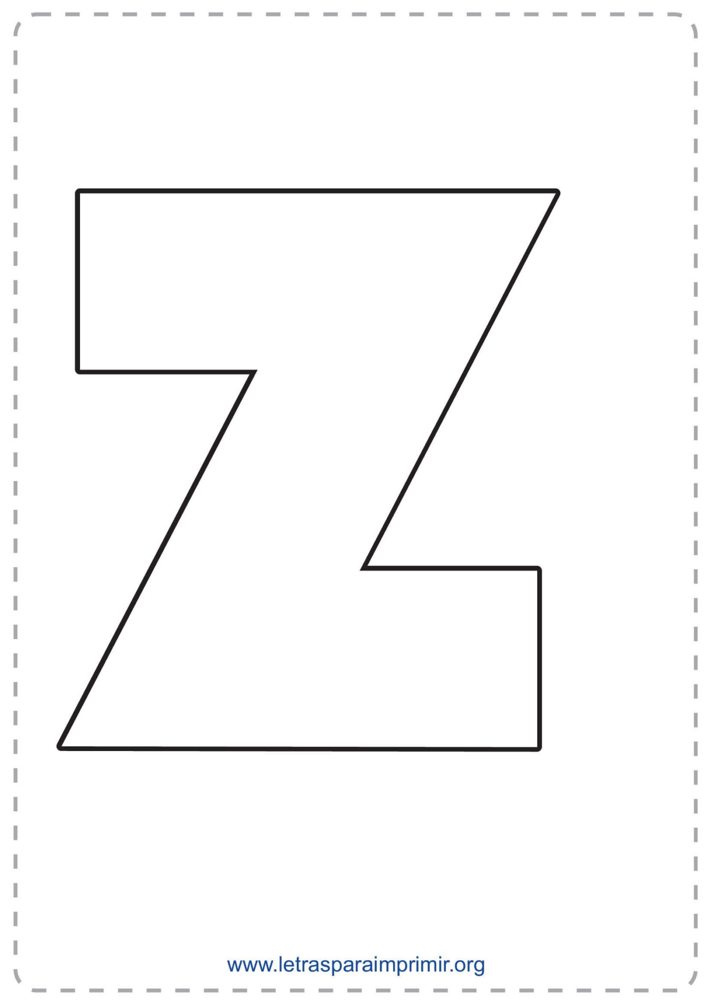 letras z para imprimir - Letras para imprimir