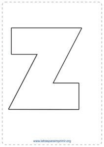 letras z para imprimir - Letras para imprimir