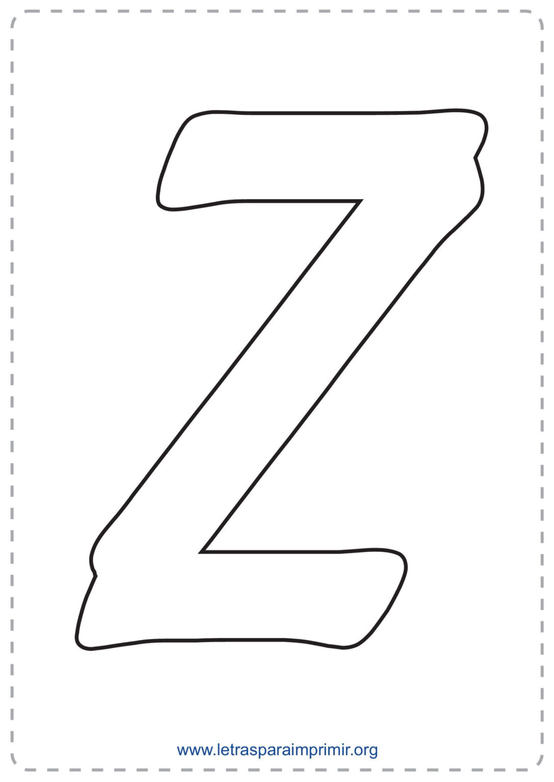 letras z para imprimir - Letras para imprimir