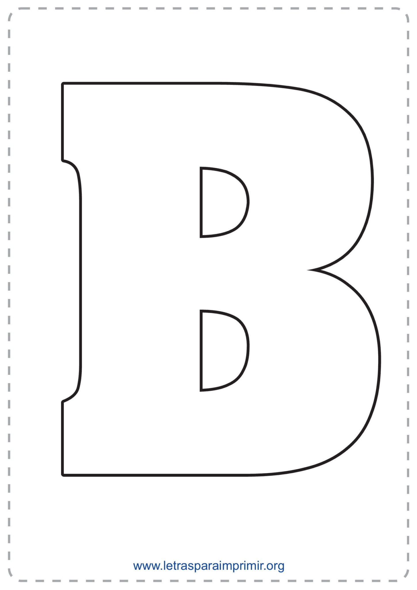 Letras B para imprimir - Letras para imprimir