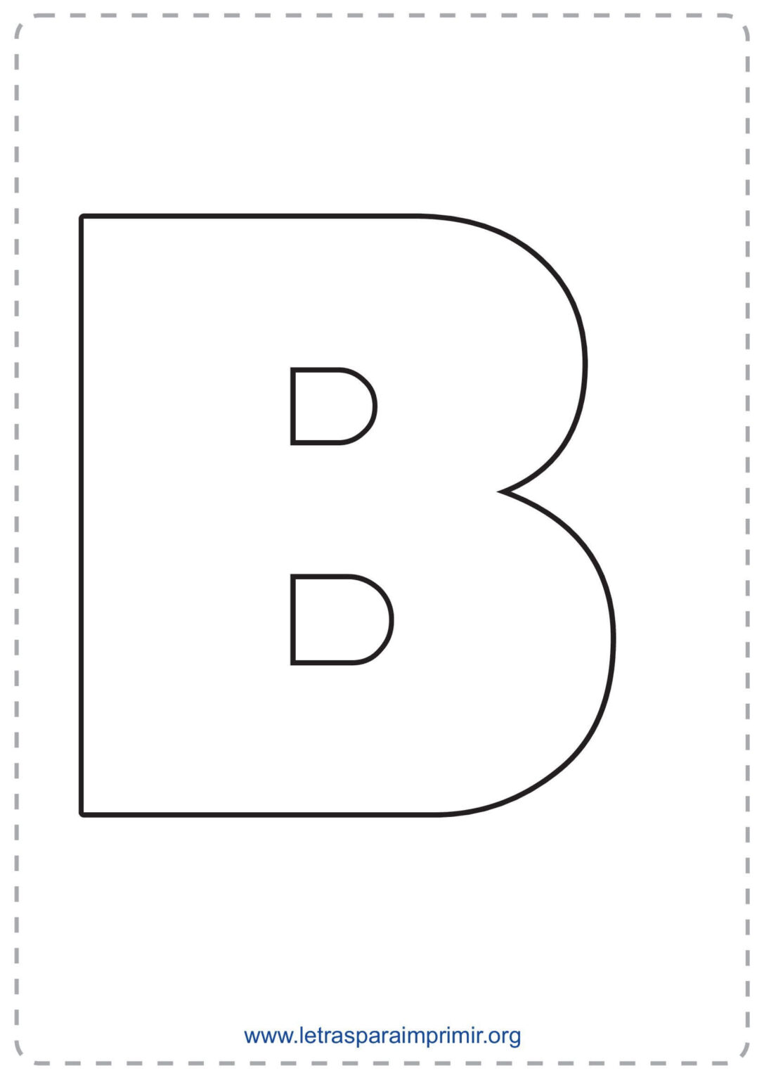 Letras B para imprimir - Letras para imprimir