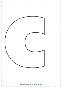 Letras C para imprimir - Letras para imprimir