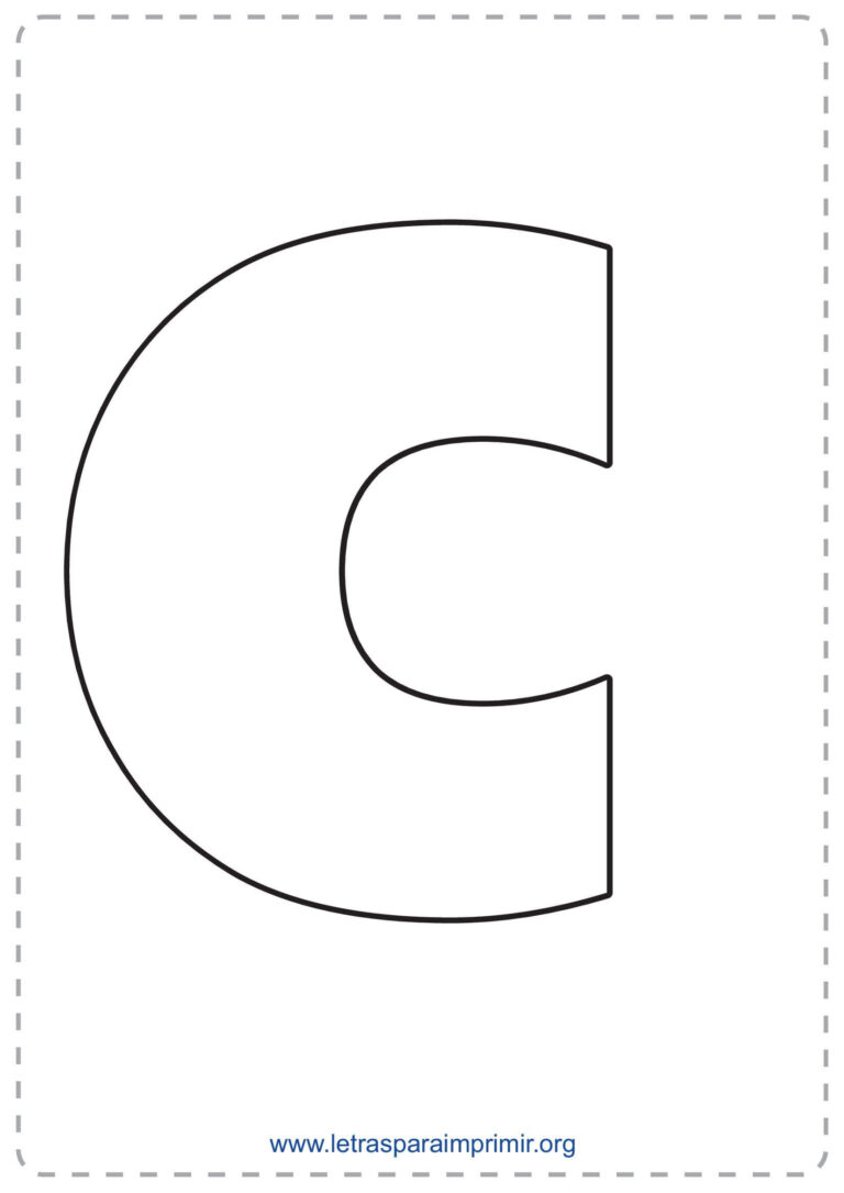Letras C para imprimir - Letras para imprimir