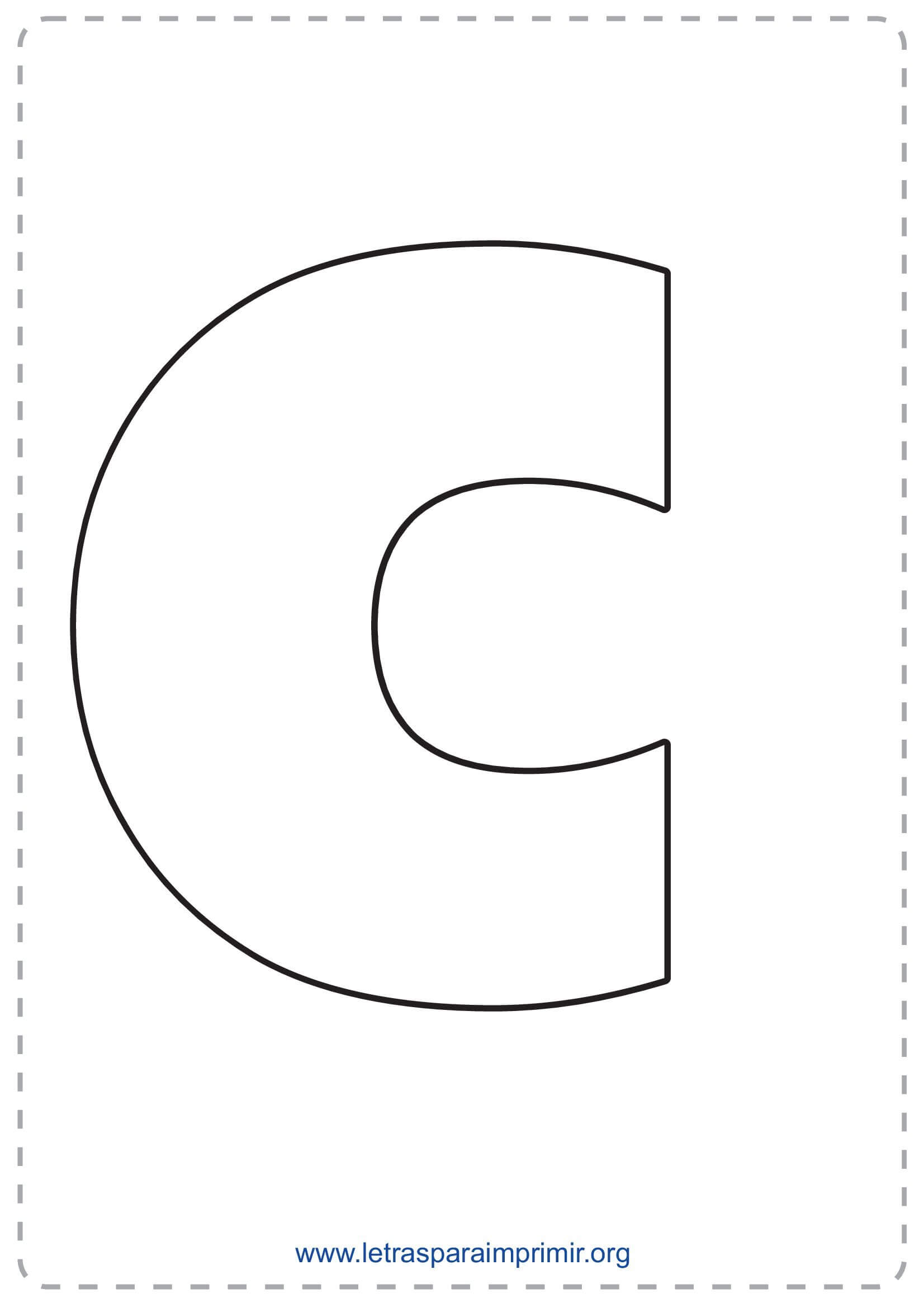 Letras C para imprimir - Letras para imprimir