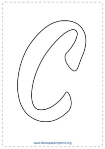Letras C para imprimir - Letras para imprimir
