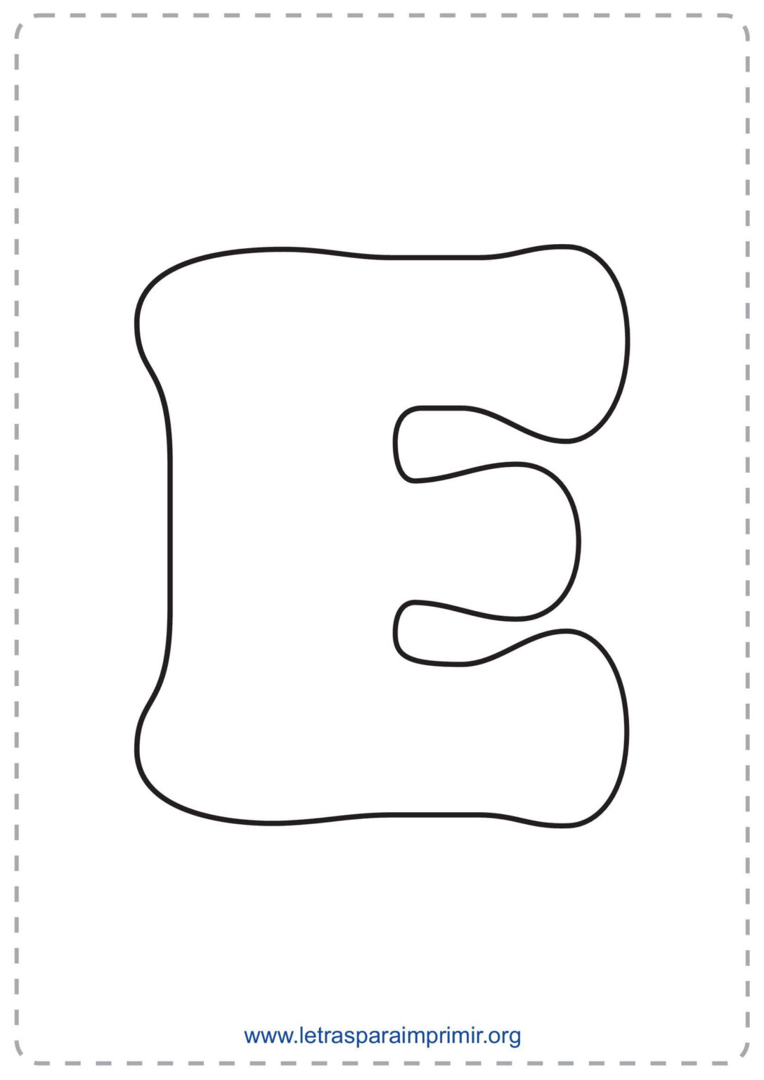 Letras E Para Imprimir Letras Para Imprimir