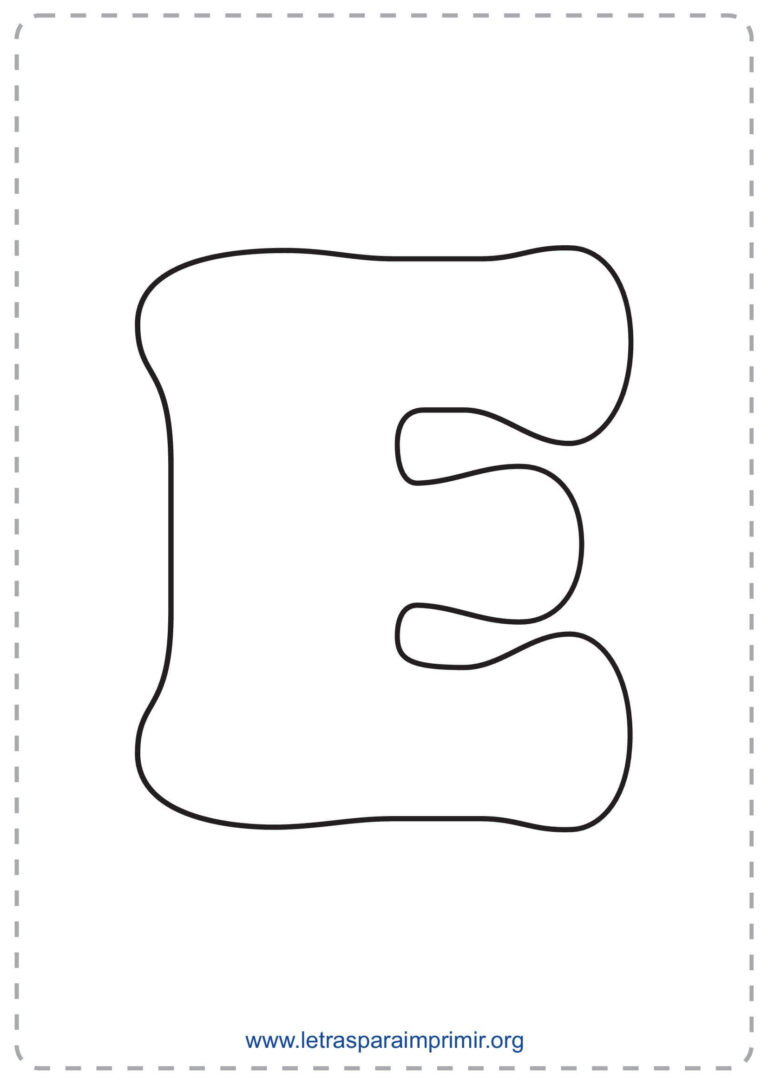Letras E para imprimir - Letras para imprimir