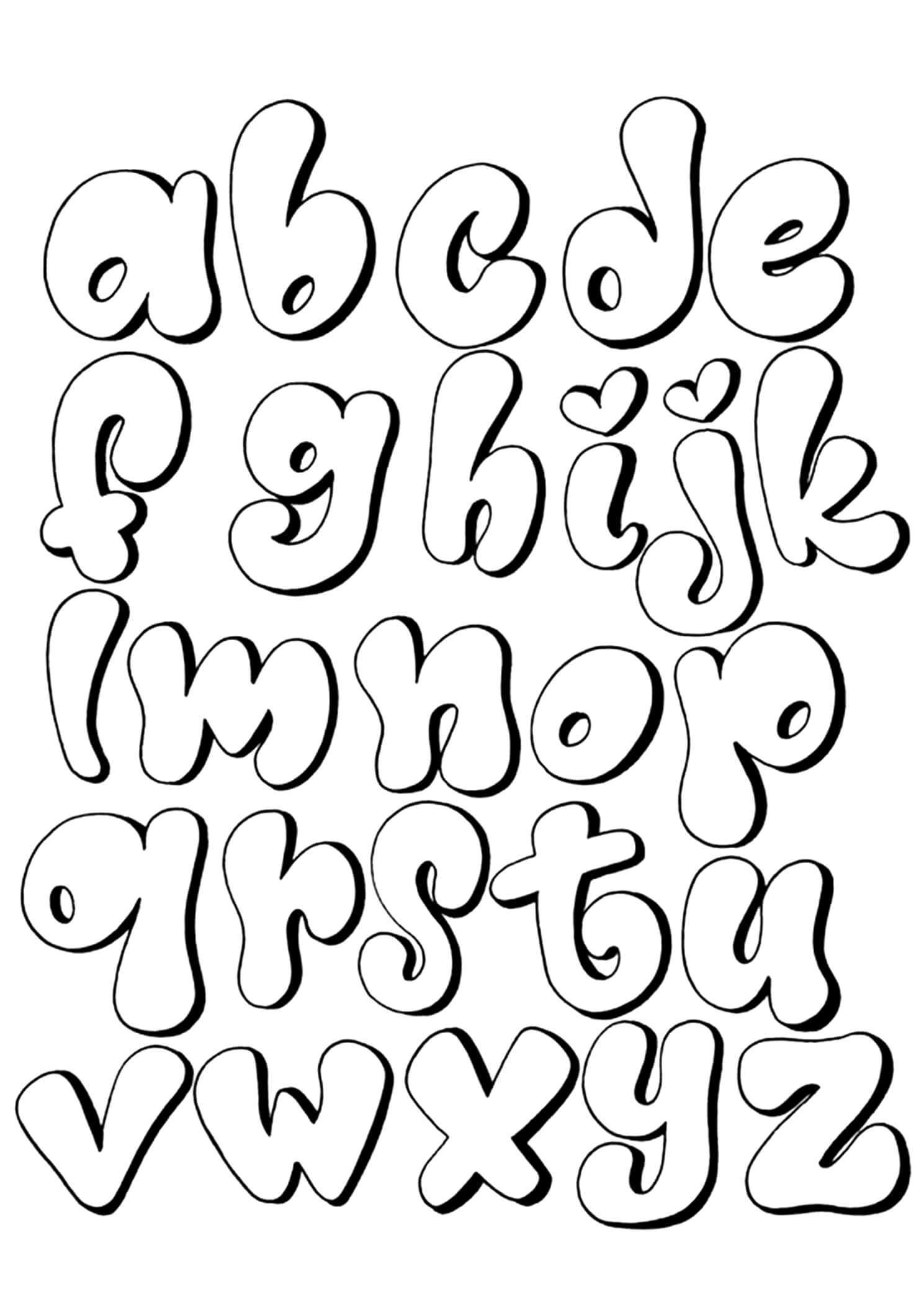 LETRAS DEL ABECEDARIO - Letras para imprimir
