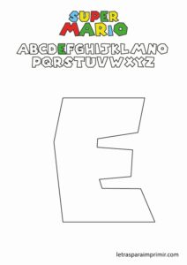 Letras de Mario Bros para Imprimir - Letras para imprimir