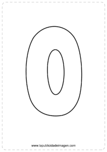Numero 0 para imprimir - Letras para imprimir