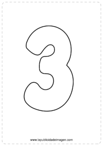 Numero 3 para imprimir - Letras para imprimir