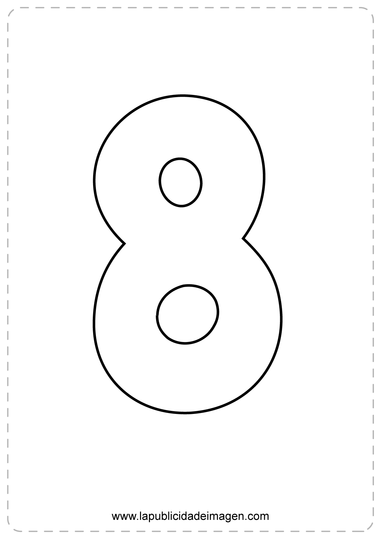 Numero 8 para imprimir - Letras para imprimir