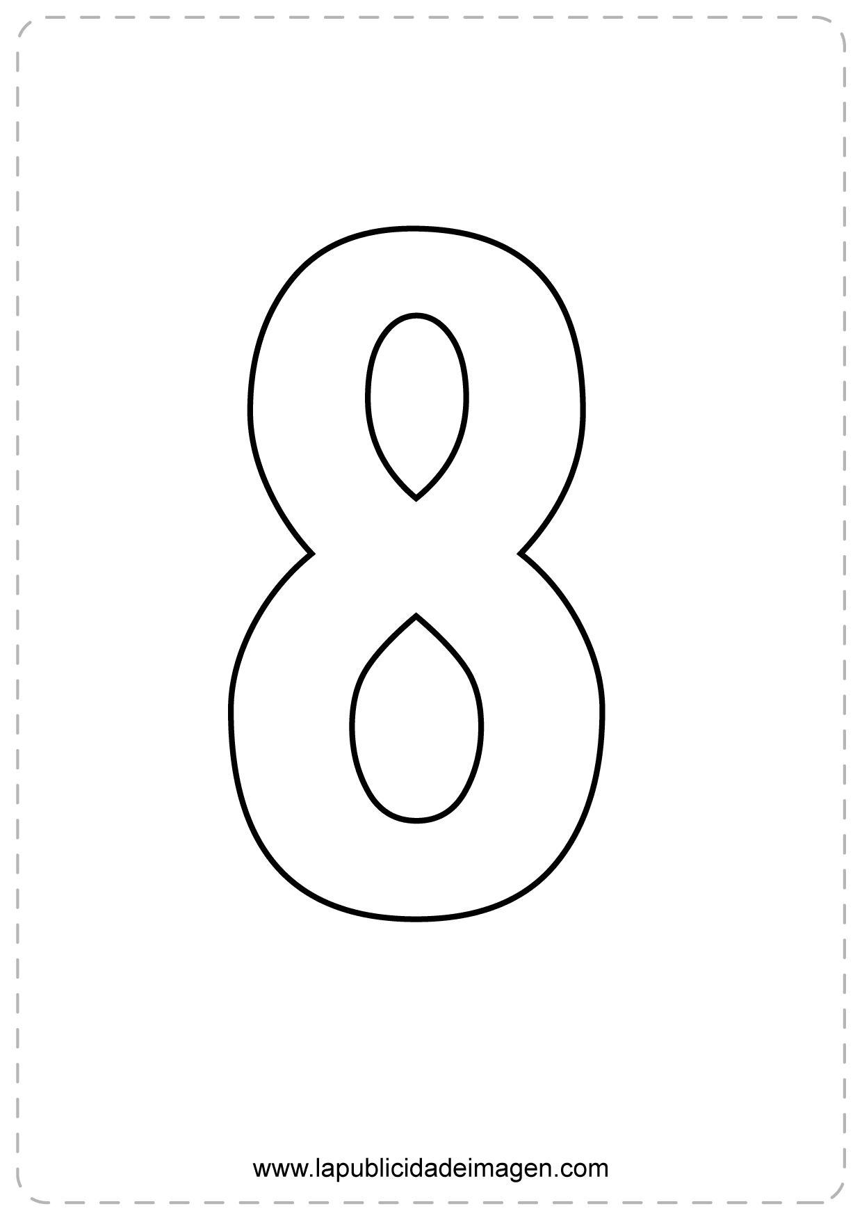 Numero 8 para imprimir - Letras para imprimir