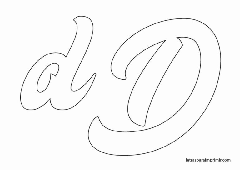 Moldes de letras Cursivas - Letras para imprimir