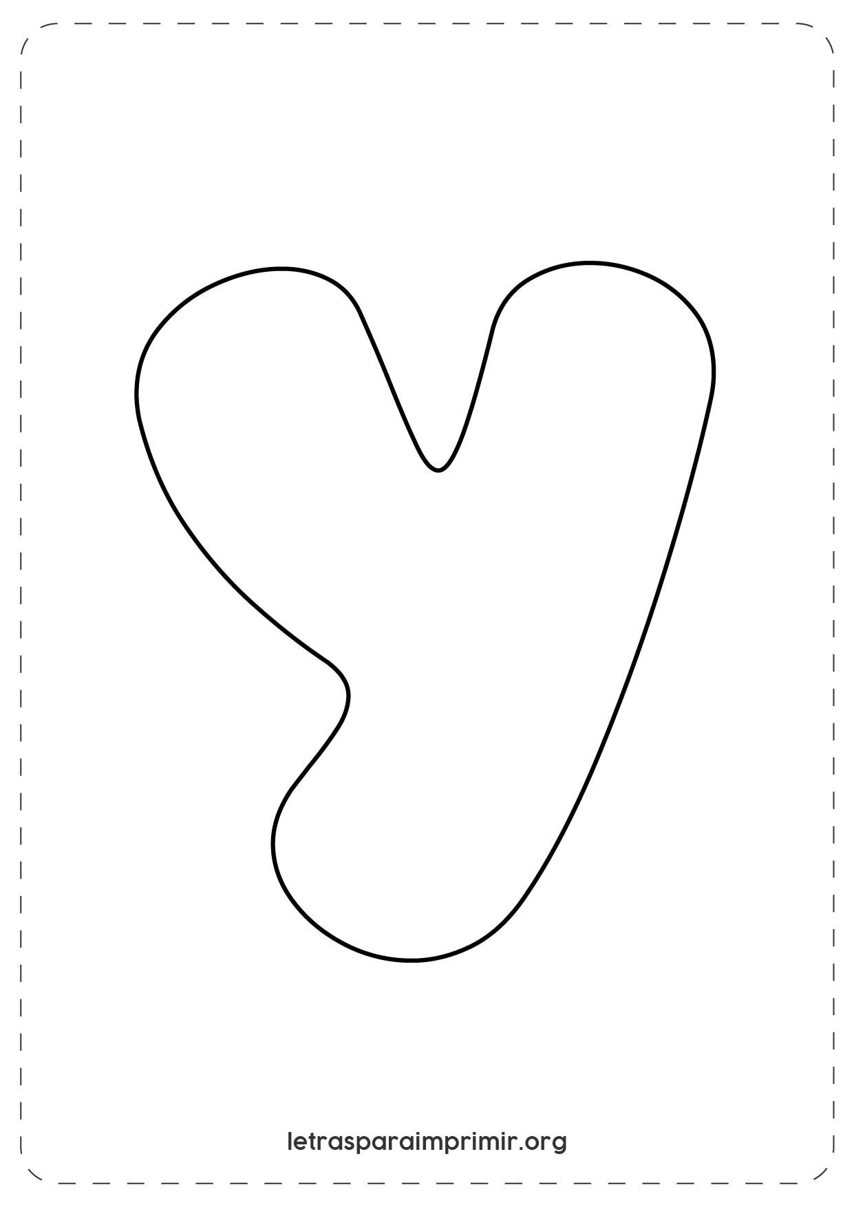 Letra y para colorear - Letras para imprimir