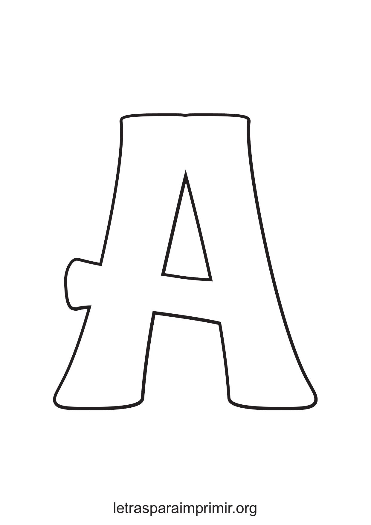 Moldes de letras pequenas para imprimir - Letras para imprimir